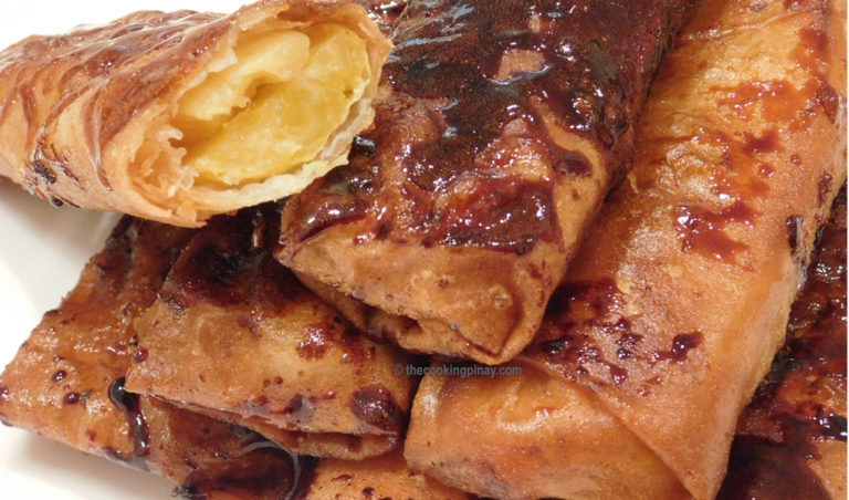 Caramelized Banana Lumpia with Jackfruit (Turon) - The Cooking Pinay